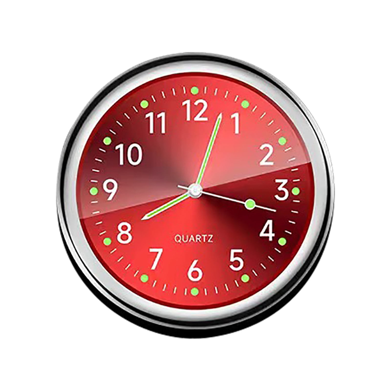 Binmer Mini Car Clock Stick On Dashboard Luminous Vent Analog Clocks ...
