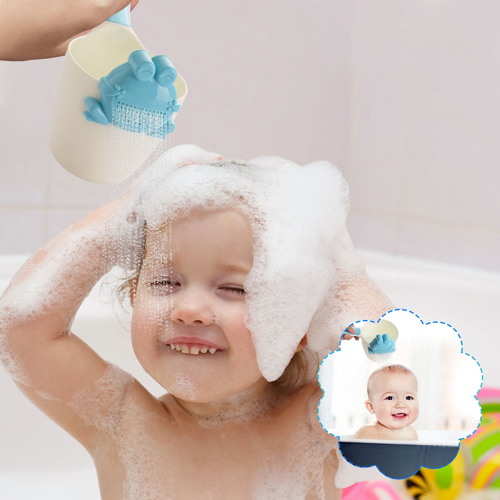 Binmer Rinse Cup For Bath Shampoo Cup Cute Rinser Cup Bath Water Cup ...