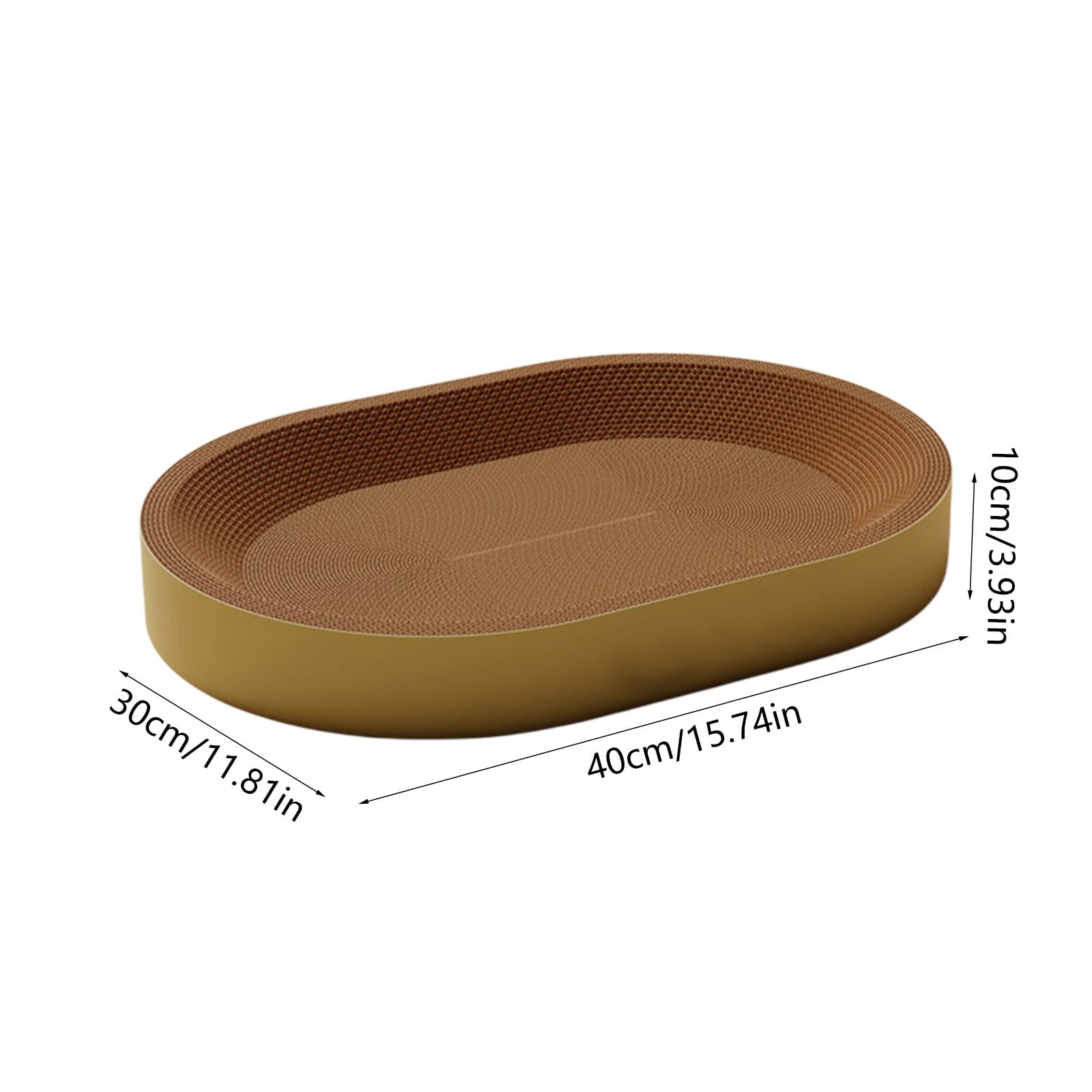 Binmer Round Oval Cats Scratching Board Fossa Wear Counteractive And ...