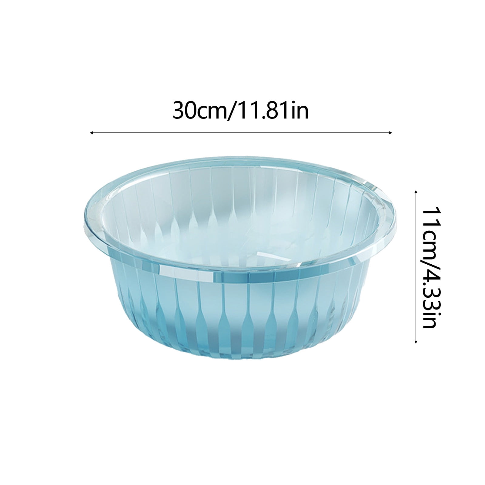 Binmer Round Plastic Wash Basin Tackable Wash Tub Camping Dishpan ...