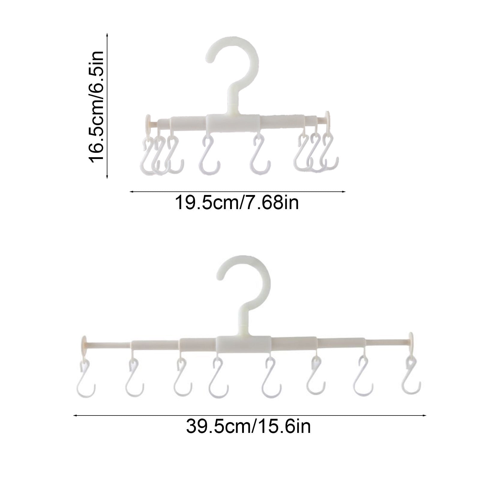 Binmer Shelf Organizer Telescopic Coat Hanging Rack Organizer ...