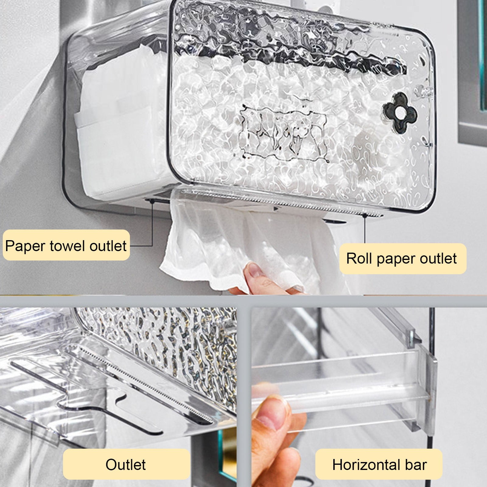 Binmer Tissue Box Household Living Room Coffee Table Drawer Box ...