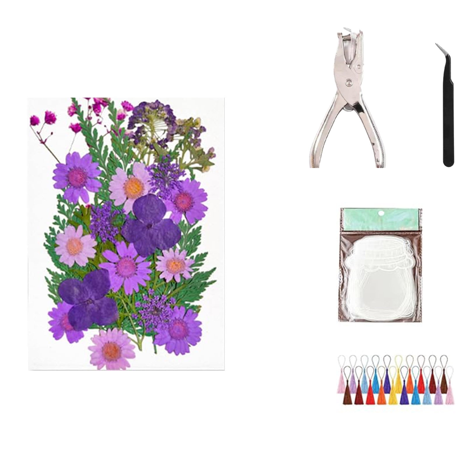 Binmer Transparent Bookmarks For Dried Flowers DIY Transparent Dried ...