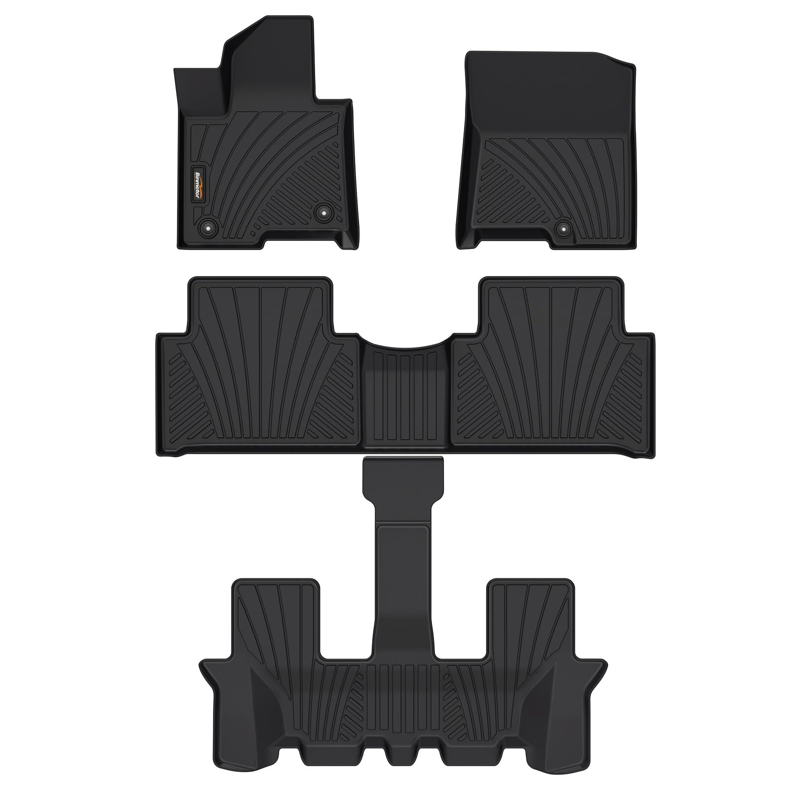 Binmotor-All Weather Floor Mats for 2021-2025 Kia Sorento Hybrid (PHEV ...
