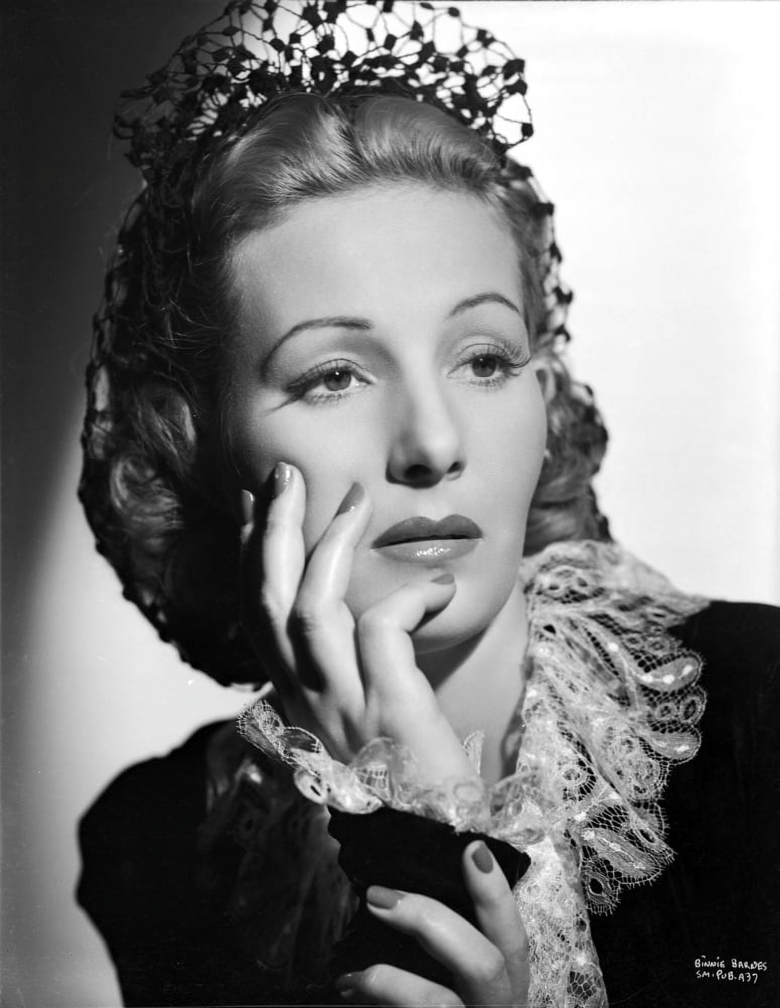 Binnie Barnes on a Head Band with Hand on Face Photo Print (24 x 30) - Walmart.com