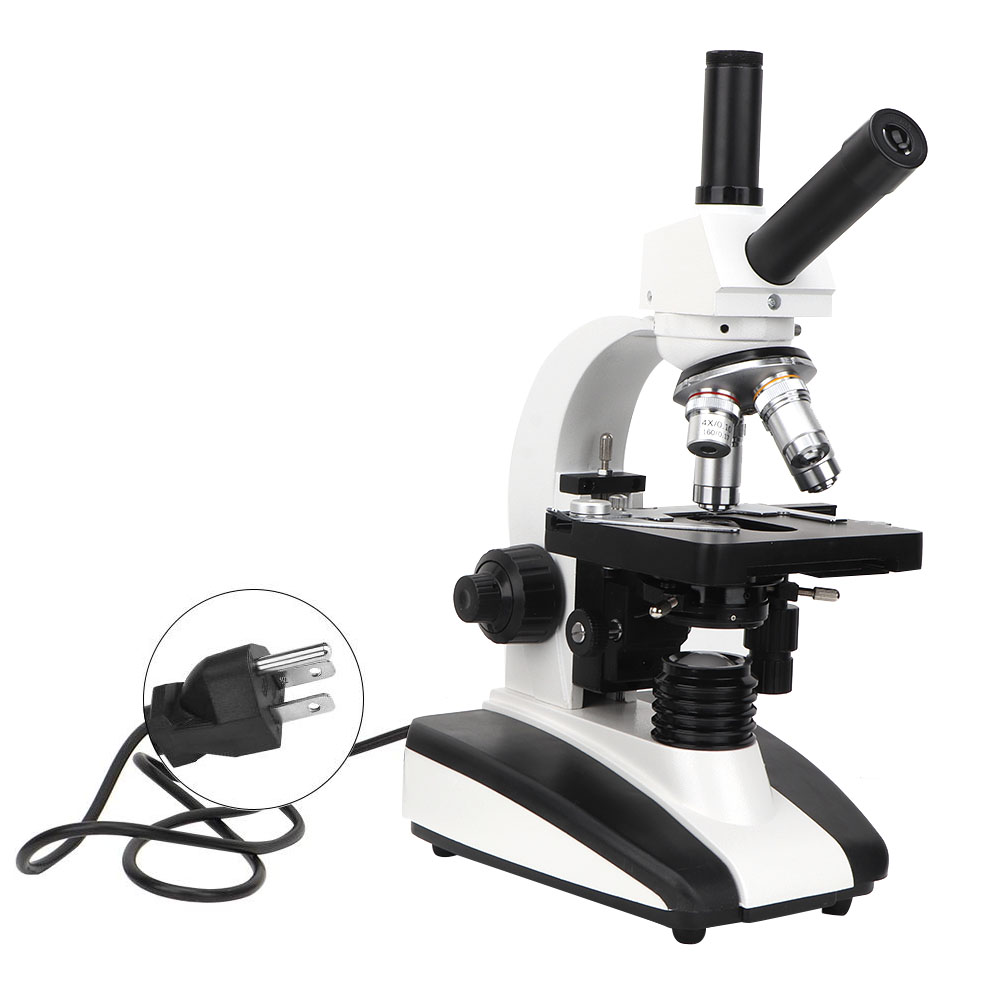 Binocular Compound Microscope Monocular Microscope 40X-1600X Abbe ...