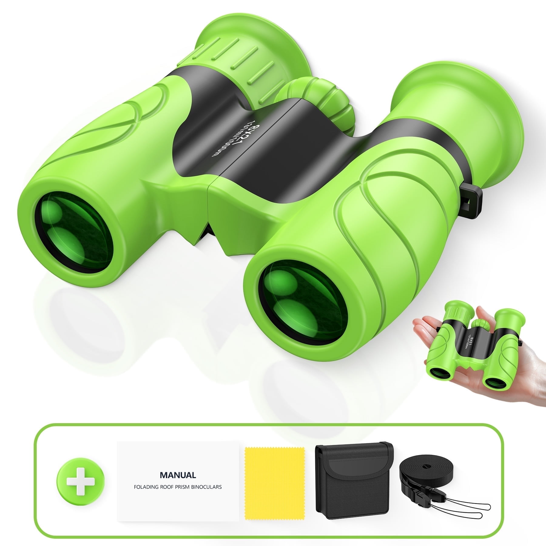 Binoculars-8X21mm Kids' Binoculars & Nature Explorer Kit, Science ...