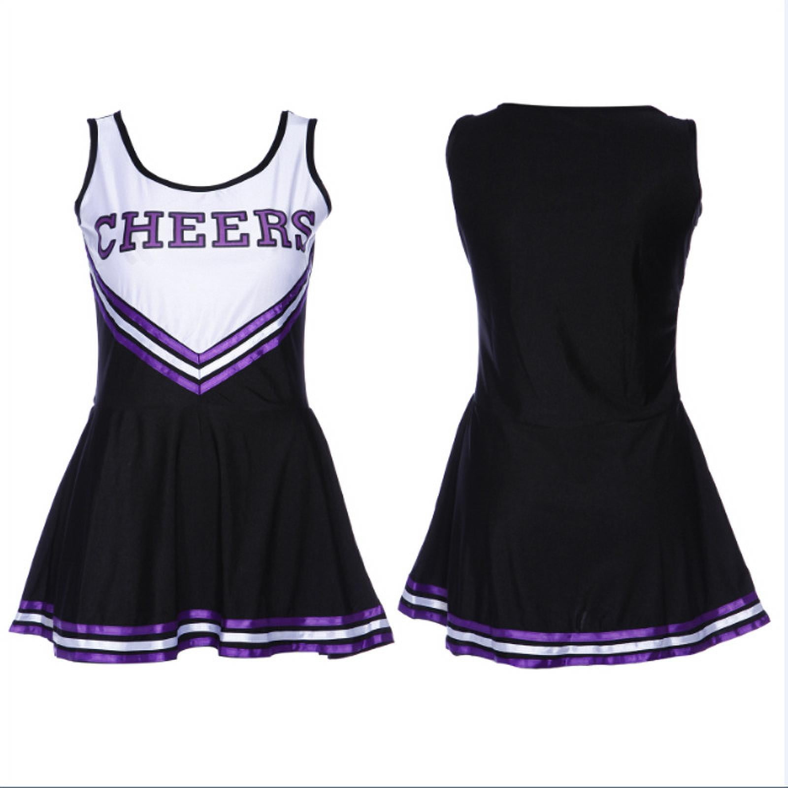 Binpure Women´s Cheerleader Fancy Dress School Girl Uniform Party ...