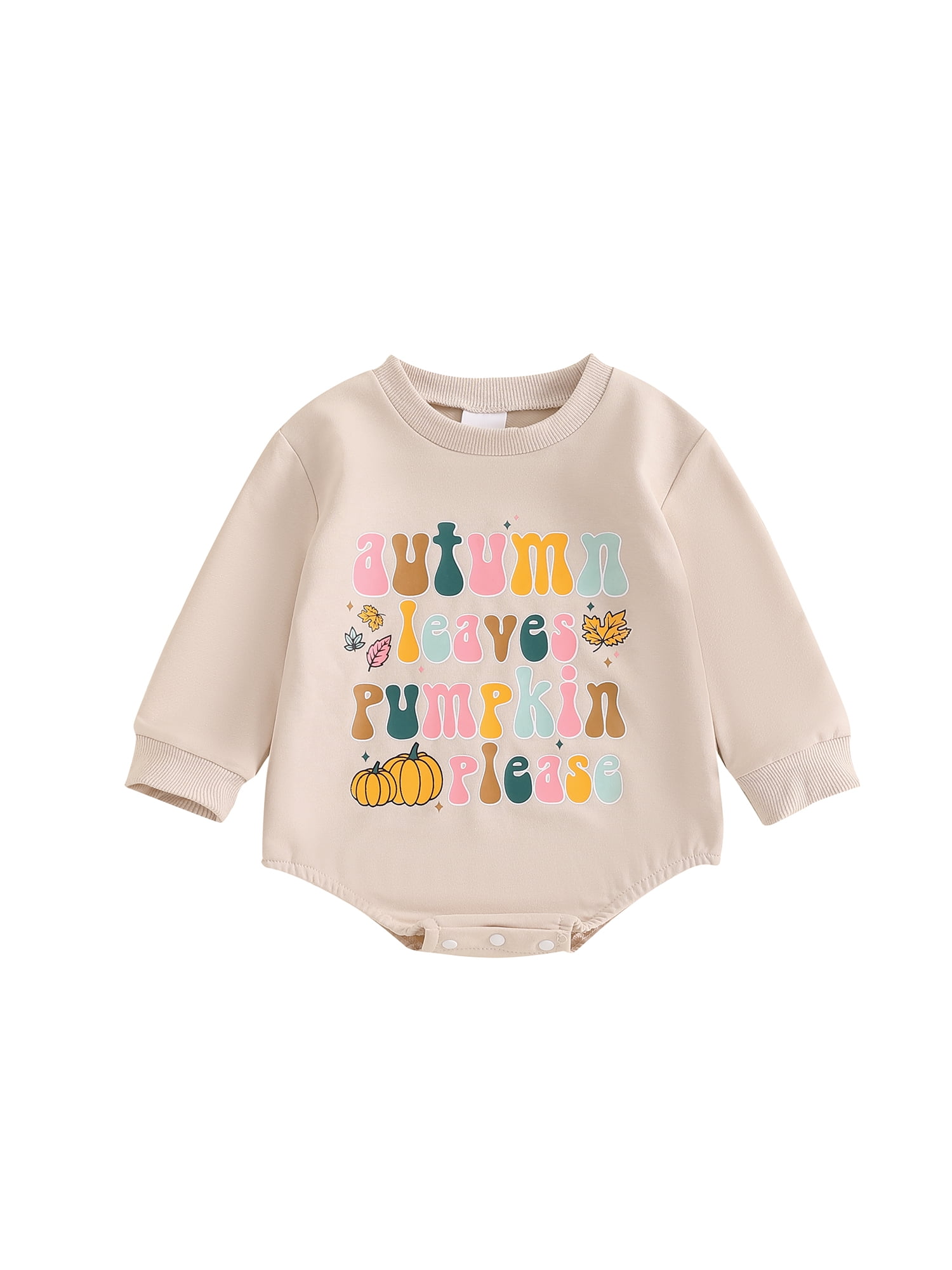 Binshrliy Baby Girl Boy Halloween Clothes Romper Sweatshirt for Newborn Long Sleeve Bodysuits ...