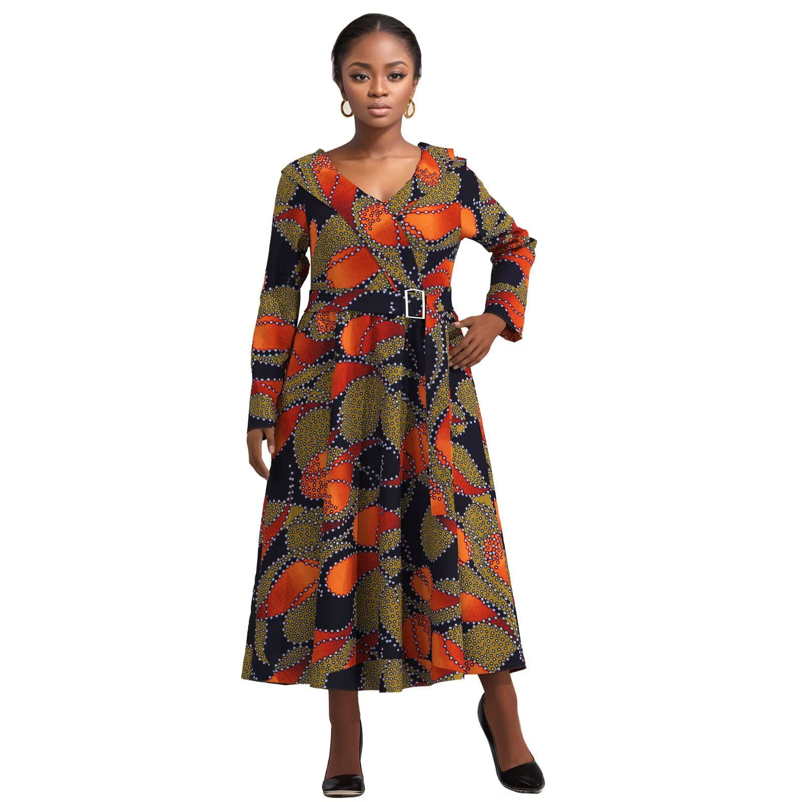 BintaRealWax Africa Dress for Women African Wax Print Dresses Dashiki ...