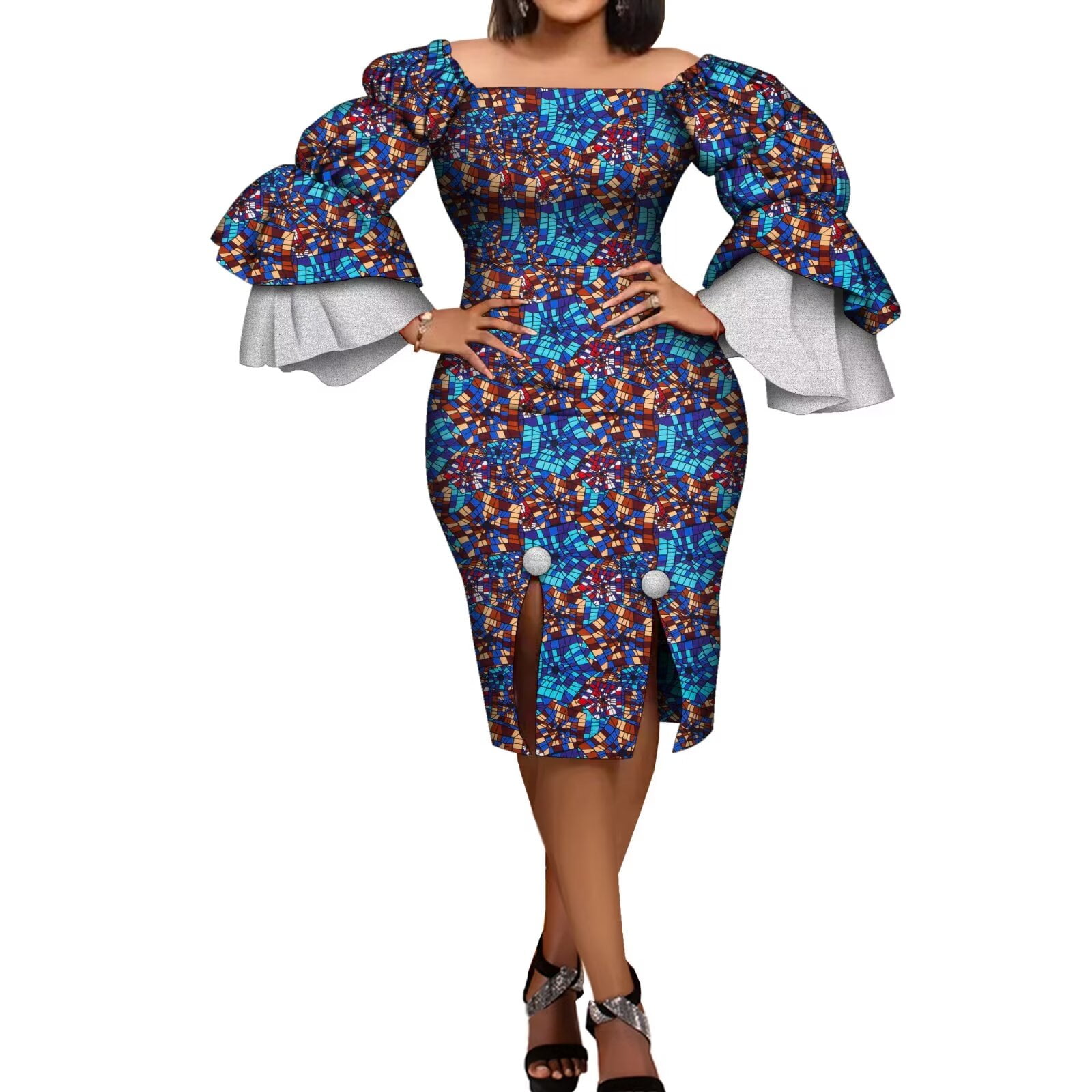 BintaRealWax African Fashion Women's Women's Dresses Party Dresses ...