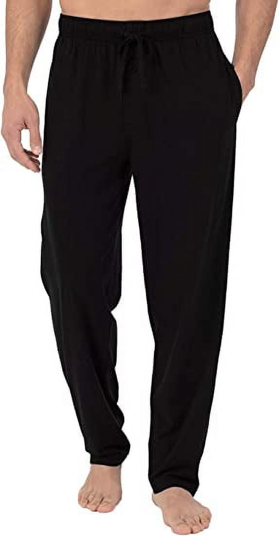 Bintangor Mens Pajama Sleep Pants 100% Cotton Knit Elastic Wear Long ...