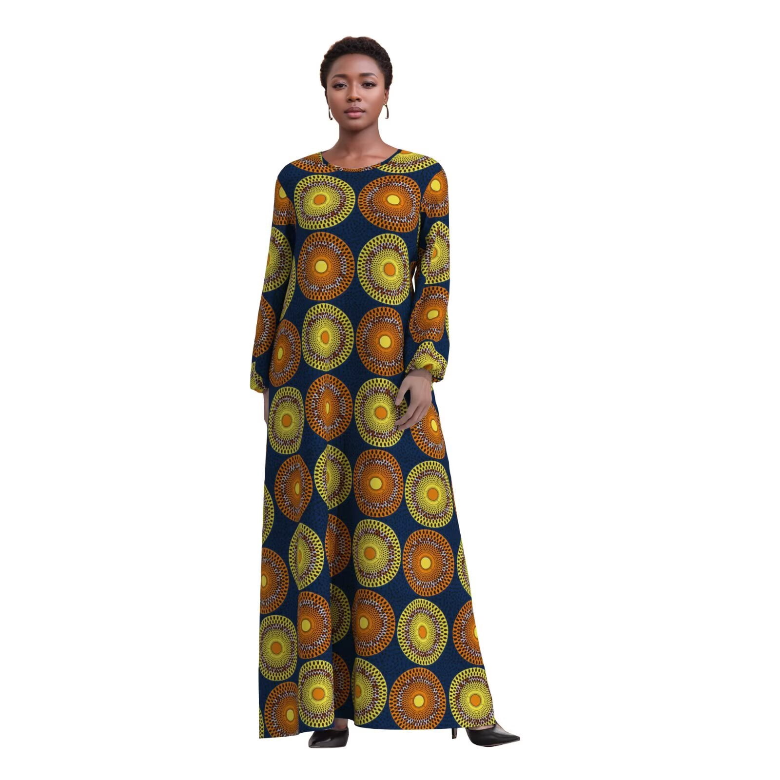 Bintarealwax African Dresses for Women Traditional Kente Clothes Long ...