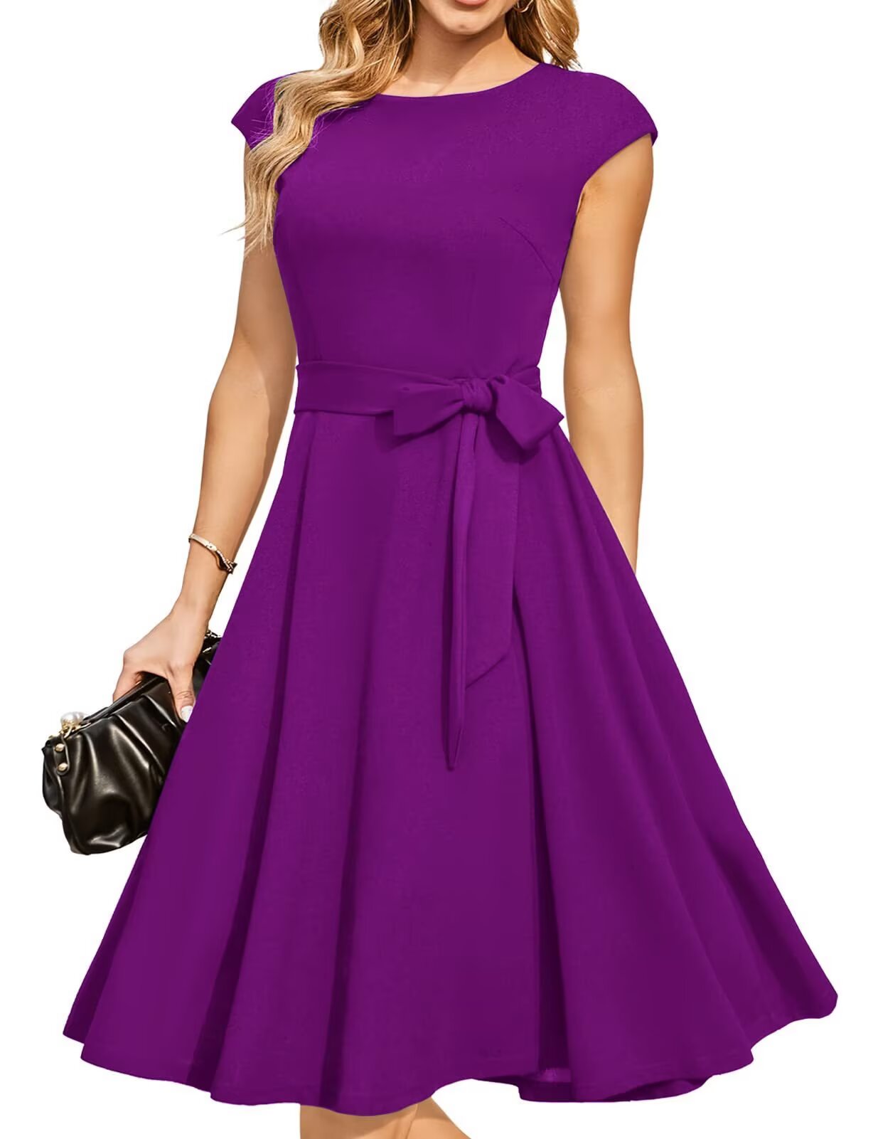 Bintarealwax Women's Cocktail Dresses Formal Wedding Guest Church ...