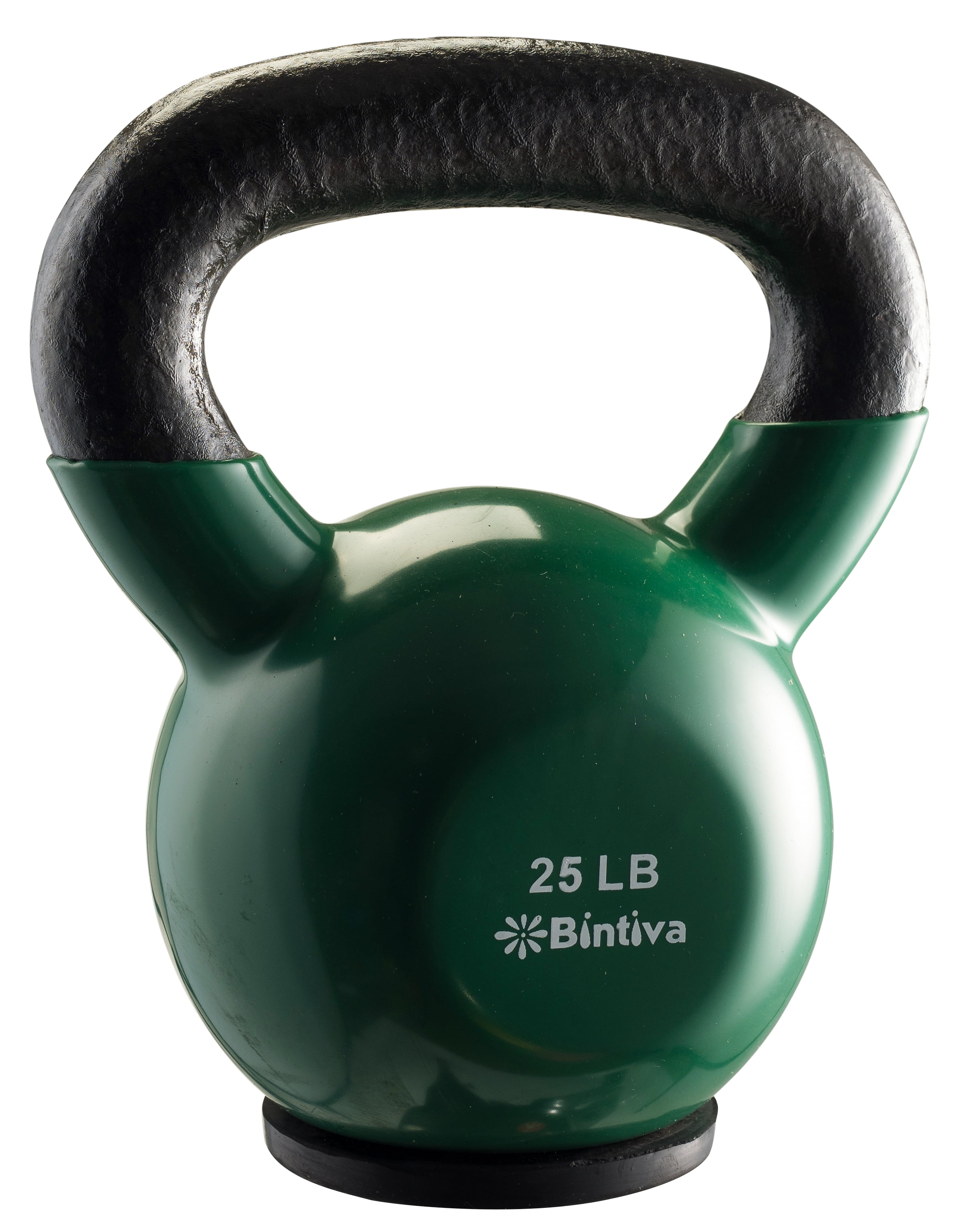 Bintiva Professional Grade, Vinyl Coated, Solid Cast Iron Kettlebells ...