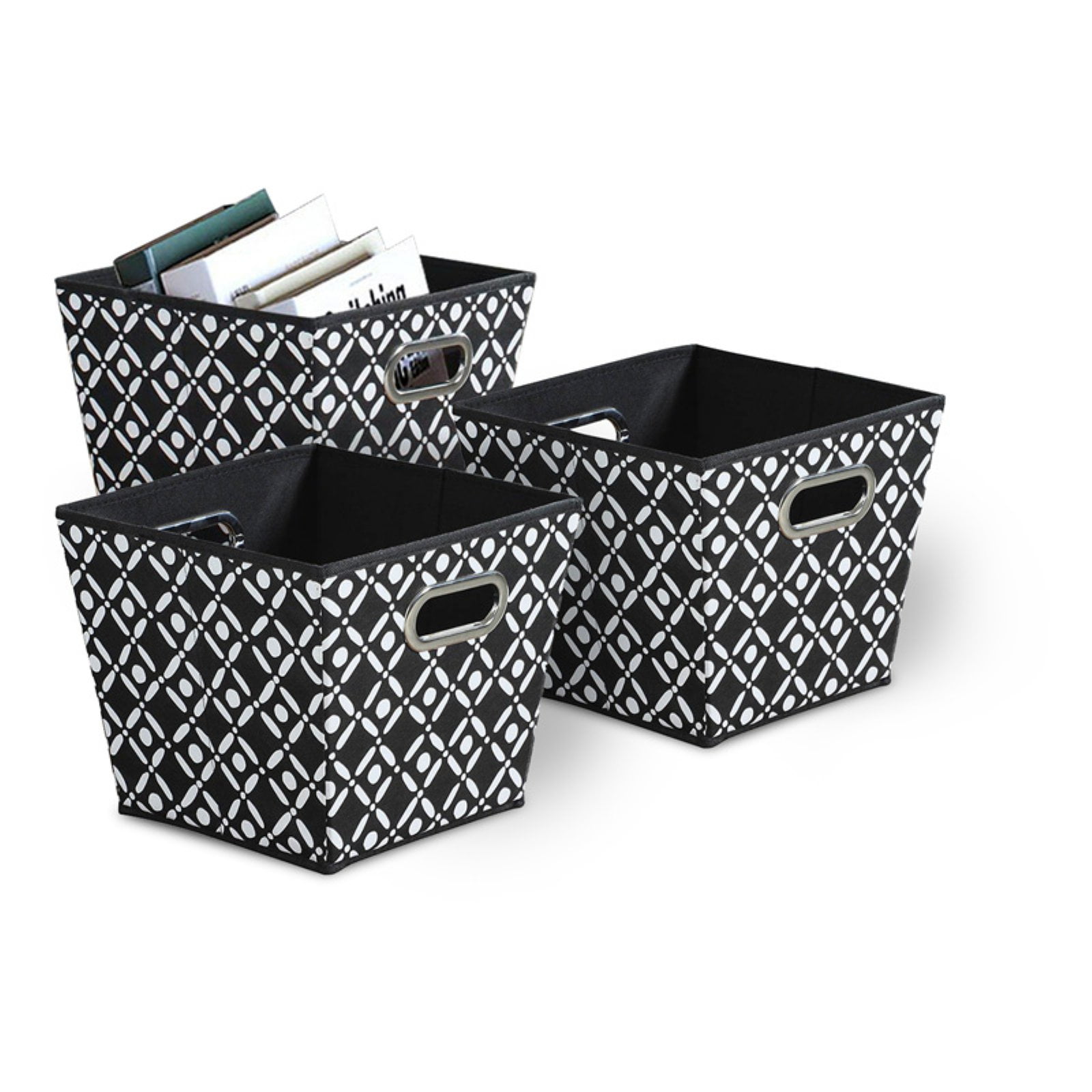 Bintopia Collapsible Grommet Bins - Set of 3 - Walmart.com