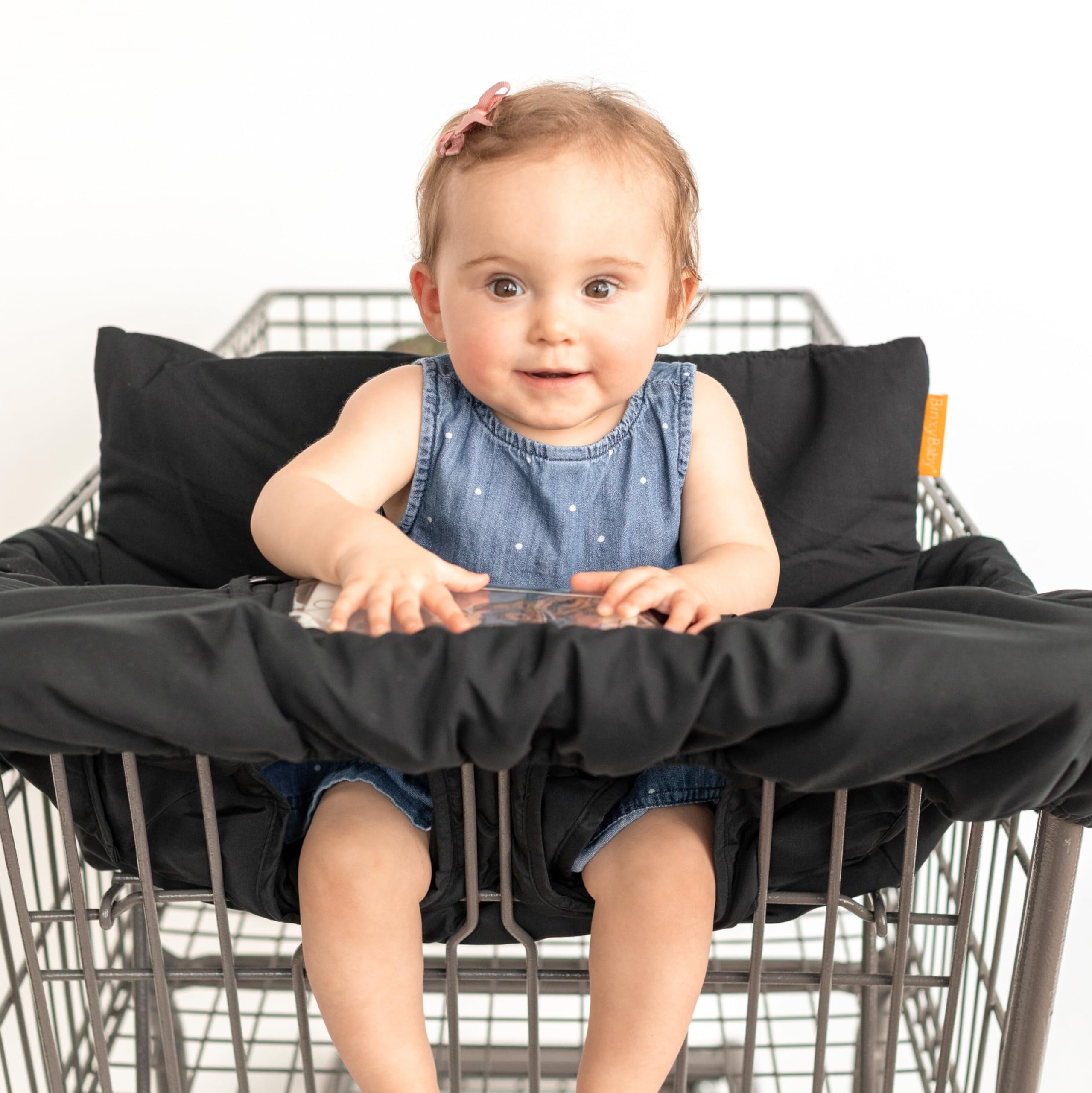 Binxy Baby 2-in-1 Cushy High Chair Cover and Shopping Cart Cover for ...