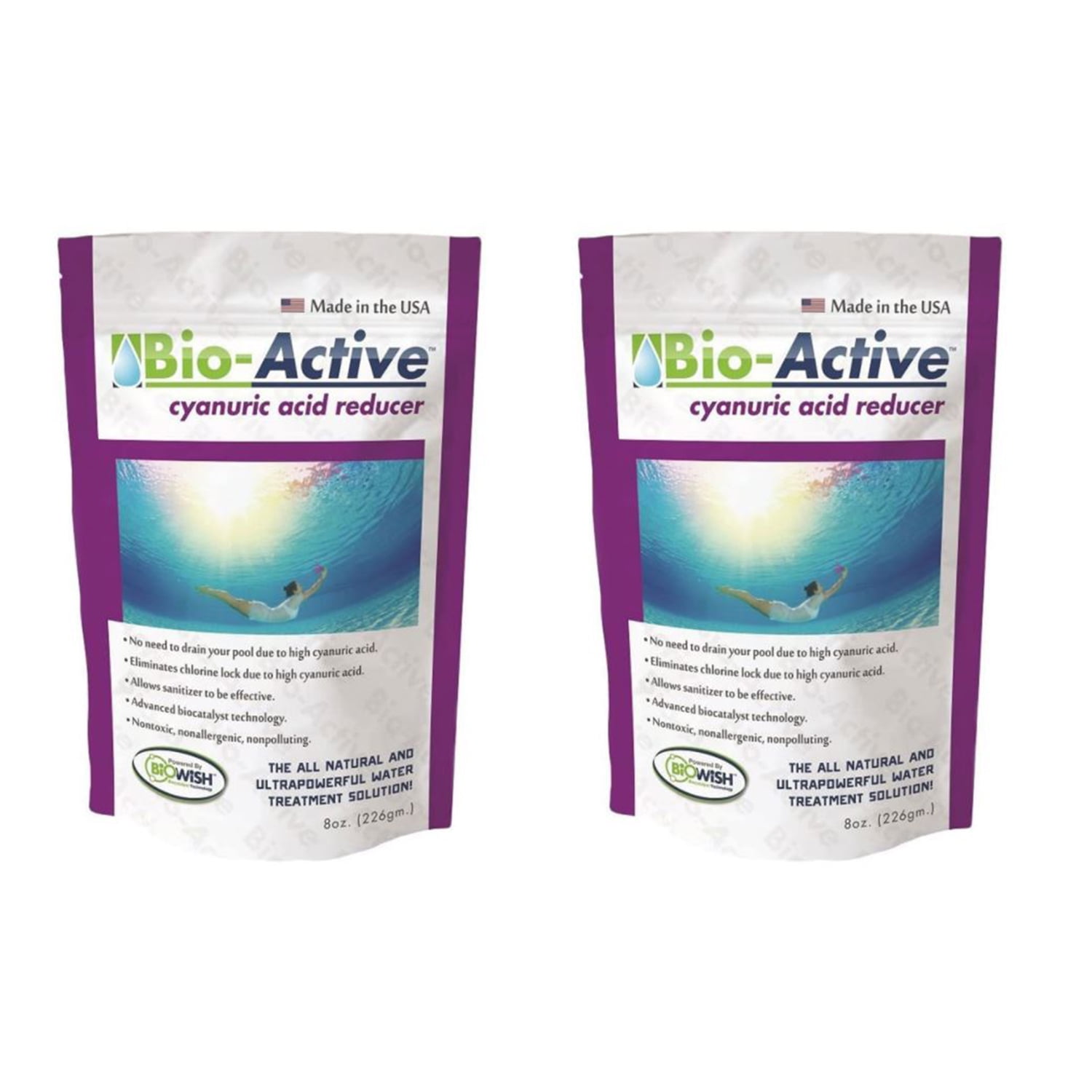 Free Shipping! Bio-Active Cyanuric Acid Reducer Powder for Pools, 8 Oz ...