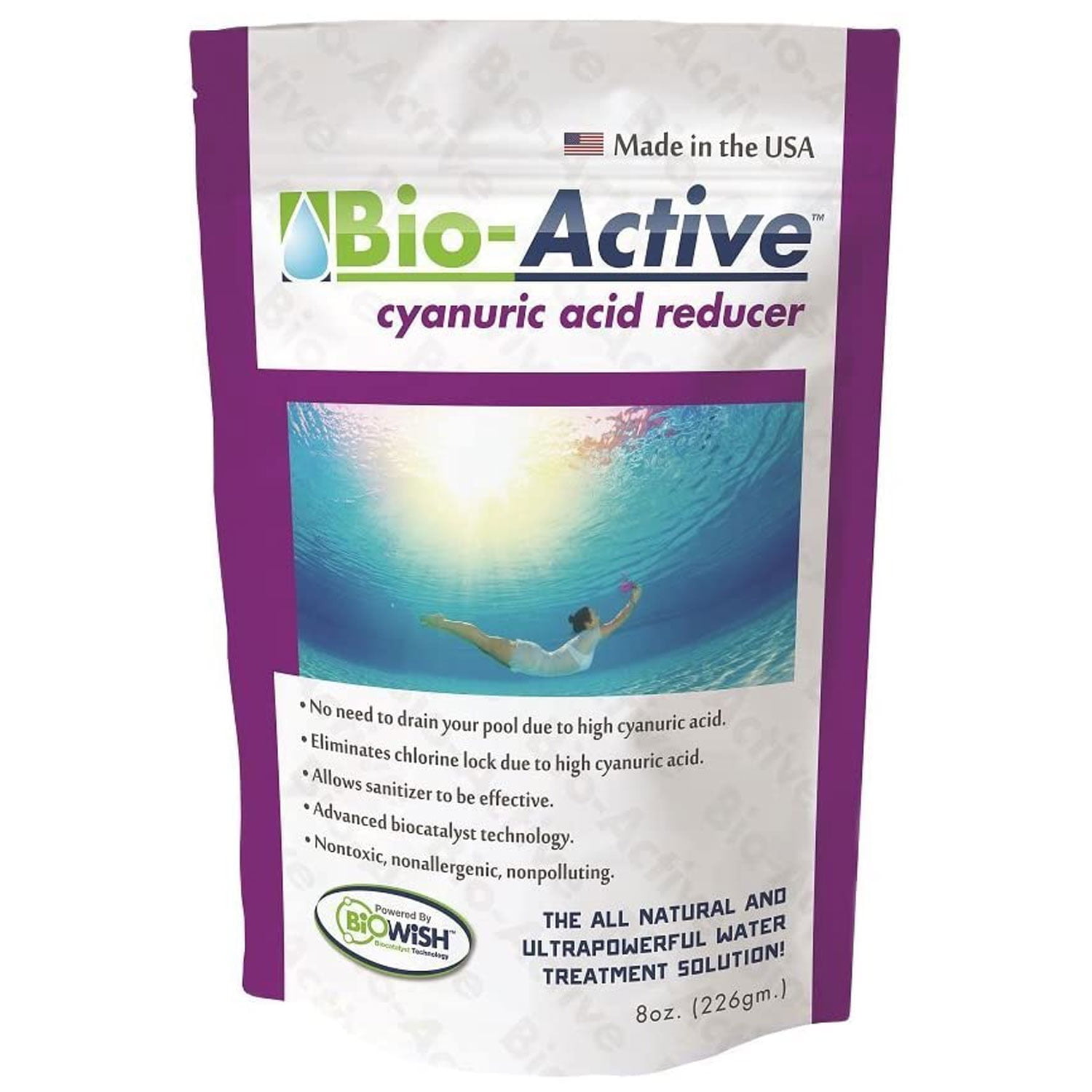 Bio-Active 8 Oz Cyanuric Acid Reducer Powder for Safe and Clean ...