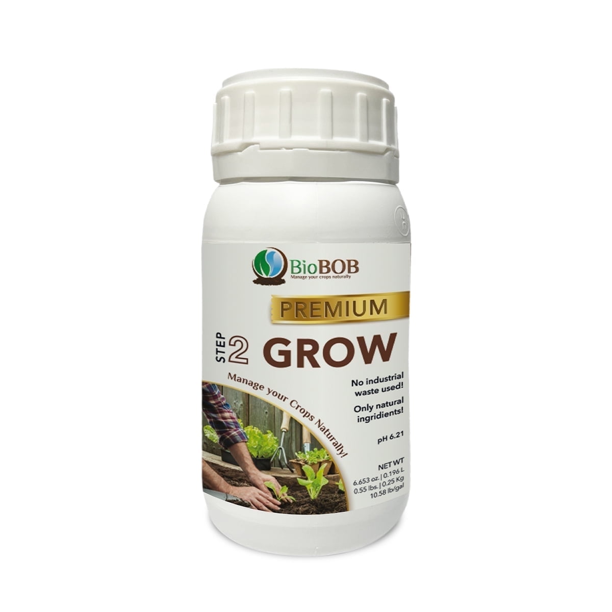 Bio BOB Grow Step 2 of 4 Premium Organic Liquid Plant Food Fertilizer ...