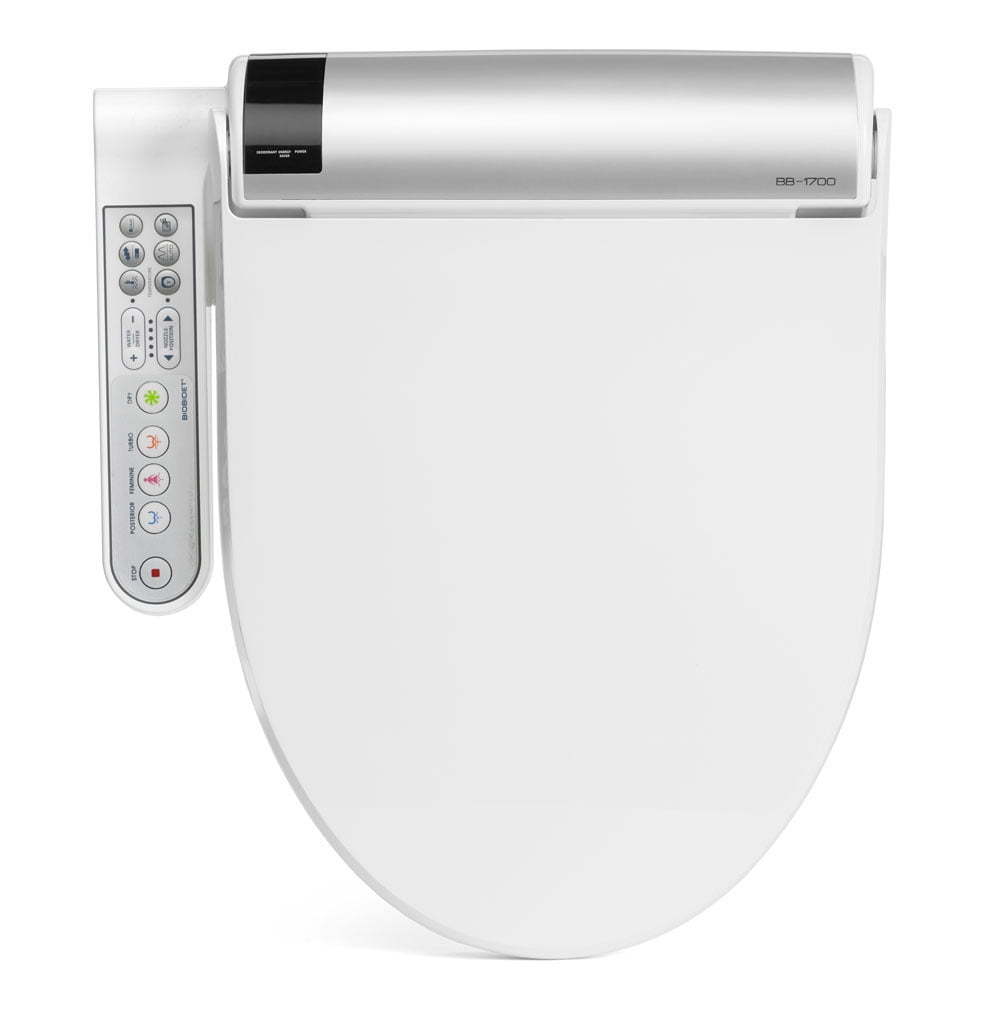 Bio Bidet BLISS BB-1700 Elongated White Bidet Toilet Seat Warm Water ...