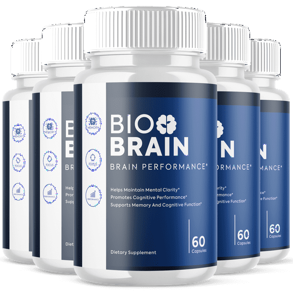 Bio Brain Advanced Formula Brain Support Pills Maximum Strength Supplement BioBrain 300 Capsules ...