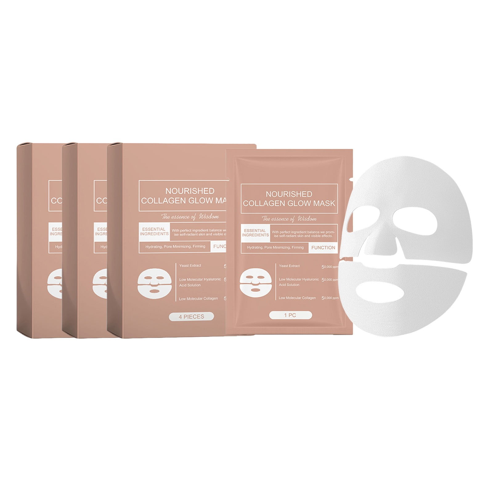 Bio-Collagen Overnight Mask, Facial Collagen Lifting Hydrogel Masks ...