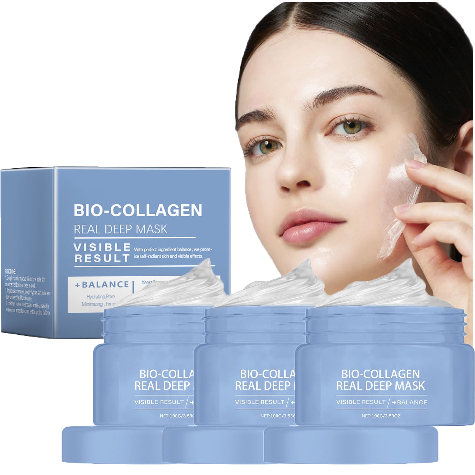 Bio-Collagen Real Deep Mask, Bio Collagen Mask Overnight, Collagen Peel ...