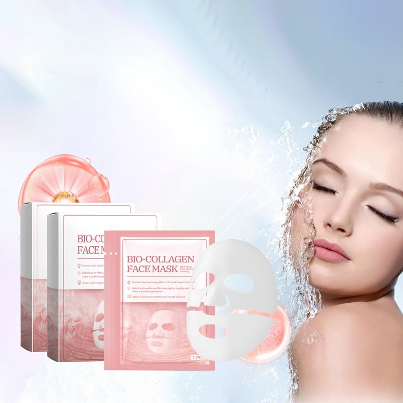 Bio-Collagen Real Deep Mask, Hydrating Overnight Hydrogel Mask,Facial ...