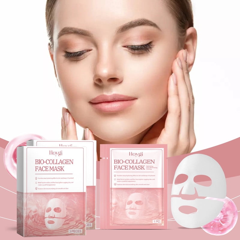 Bio-Collagen Real Deep Mask, Hydrating Overnight Hydrogel Mask,Facial Hydrogel Masks for Firming ...