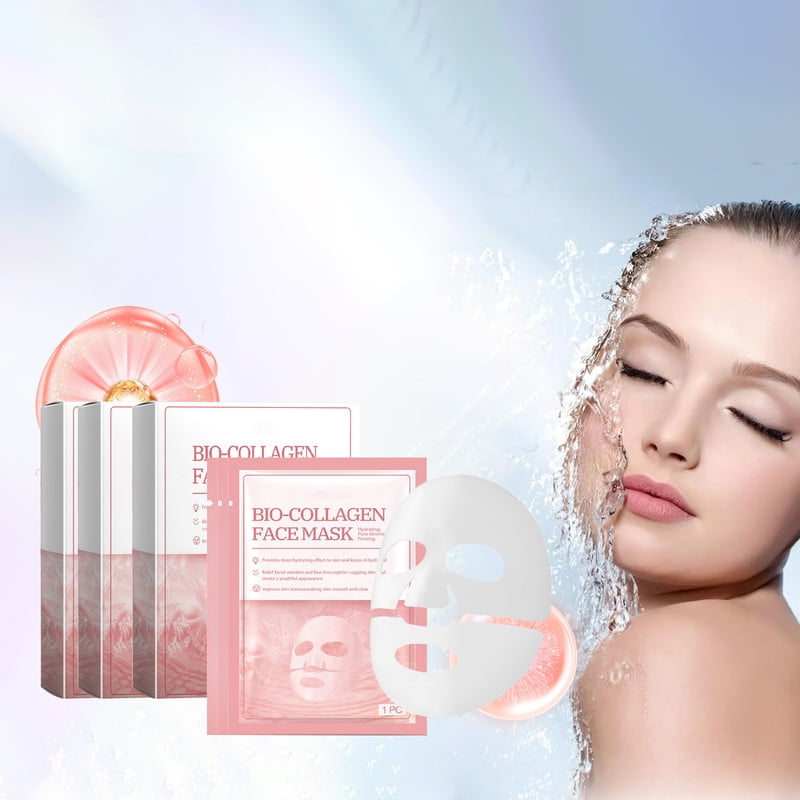Bio-Collagen Real Deep Mask, Hydrating Overnight Hydrogel Mask,Facial ...