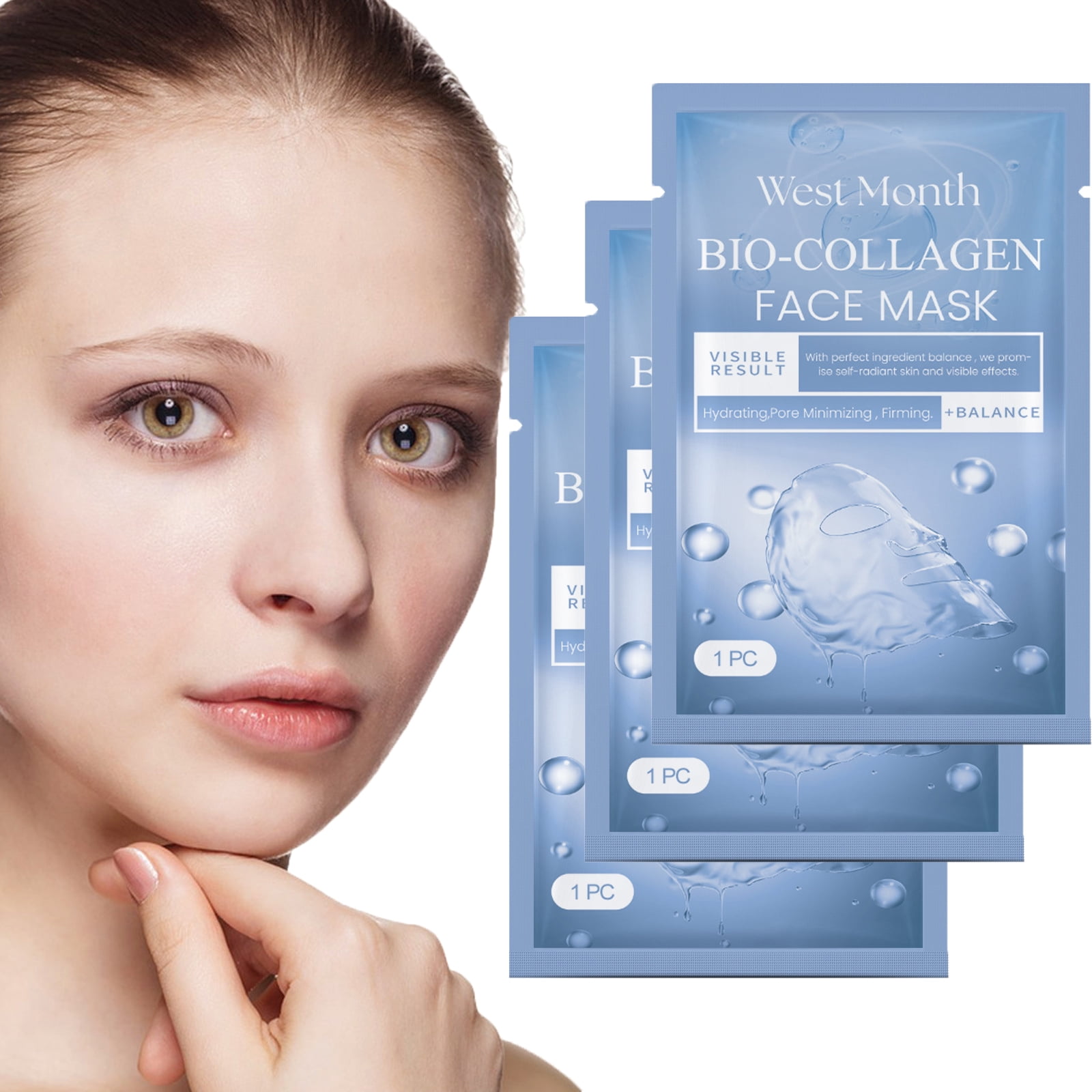 Bio-Collagen Real Deep Mask, Hydrating Overnight, Hydrogel Mask, Pore ...