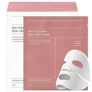 Bio-Collagen Real Deep Mask, Hydrating Overnight Hydrogel Mask, Pore ...
