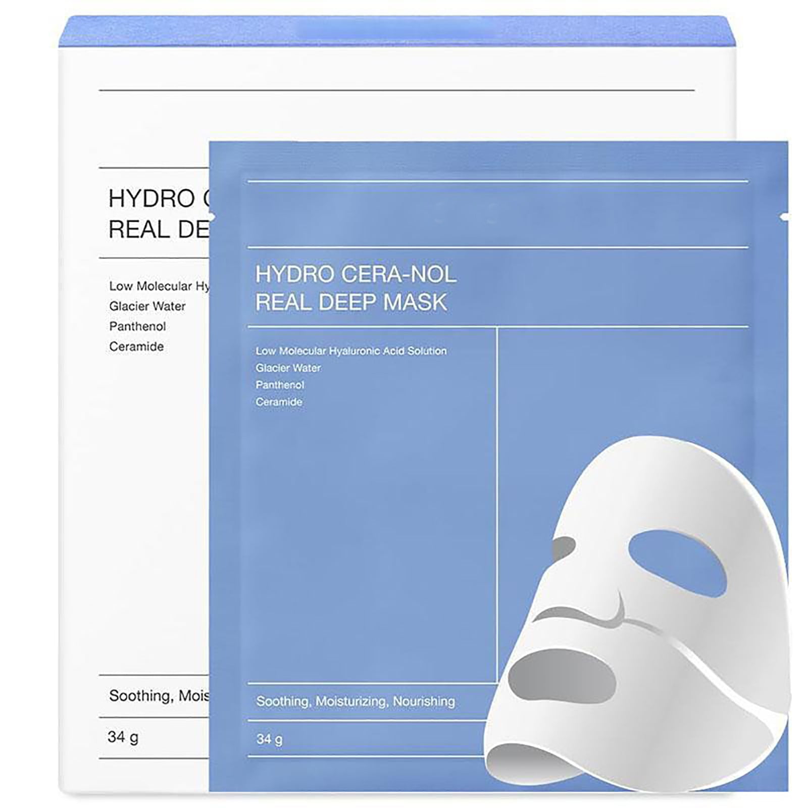 Bio-Collagen Real Deep Mask, Hydrating Overnight Hydrogel Mask, Pore ...