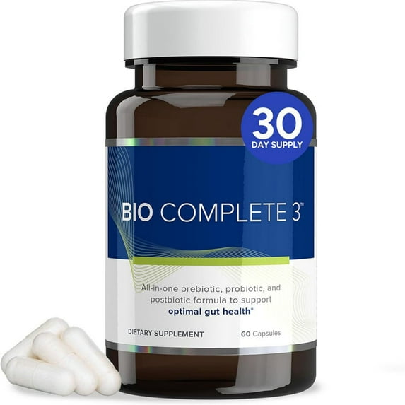 Bio Complete 3, 3-in-1 Probiotics – 60 Count Daily Pill Organizer Box ...