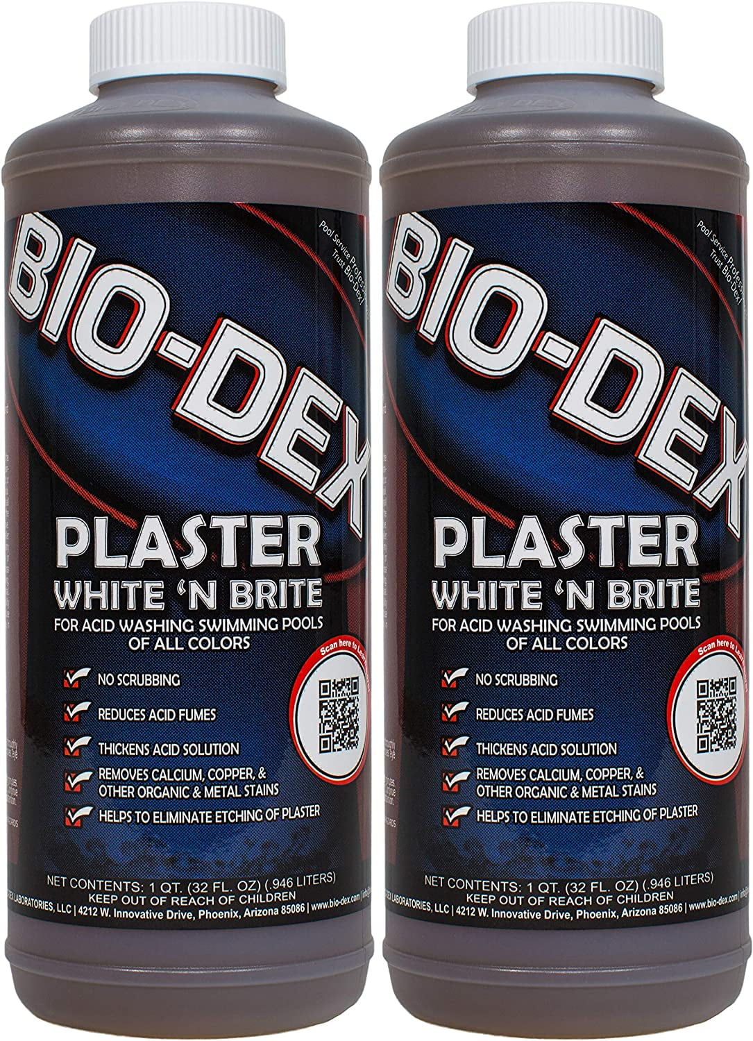 Bio-Dex Plaster White 'N Brite (1 qt) - 2 Pack - Walmart.com