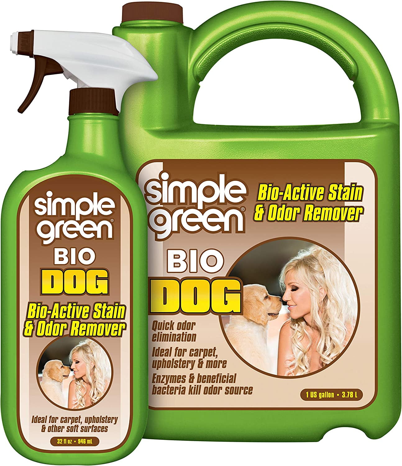 Bio Dog Active Stain & Odor Remover - Enzyme Cleaner & Stain Remover ...