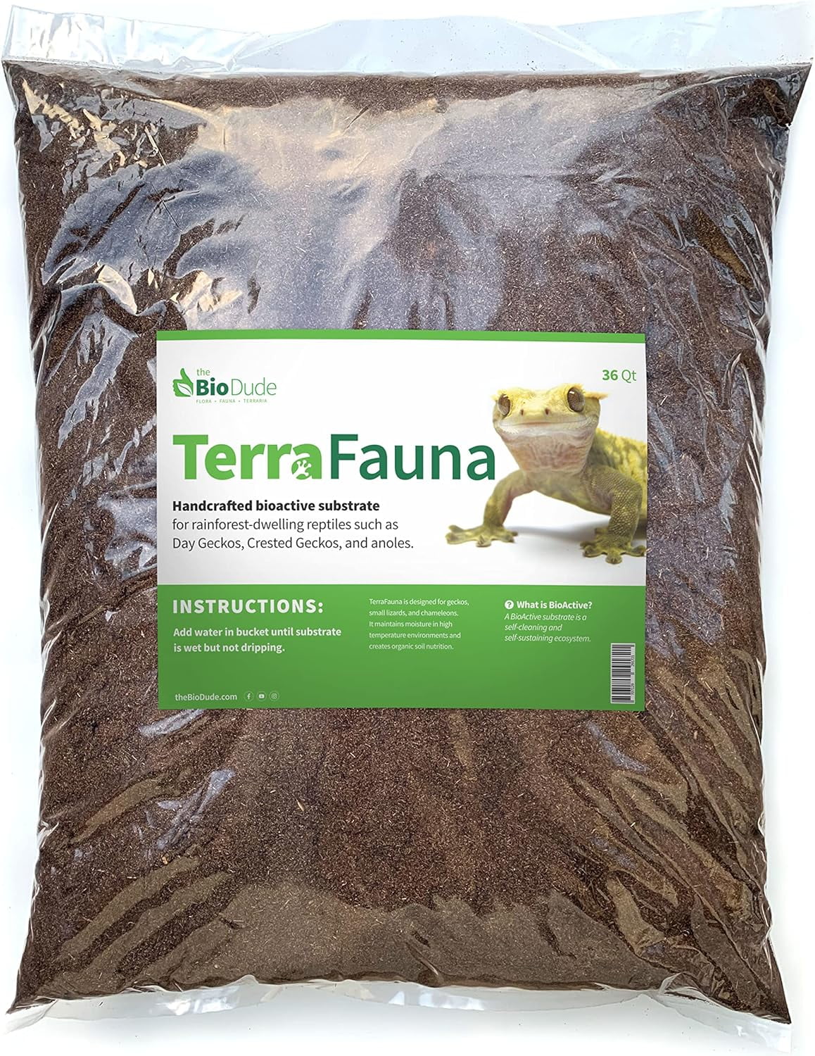 The Bio Dude Terra Fauna Bioactive Reptile Substrate 36 Quart for ...