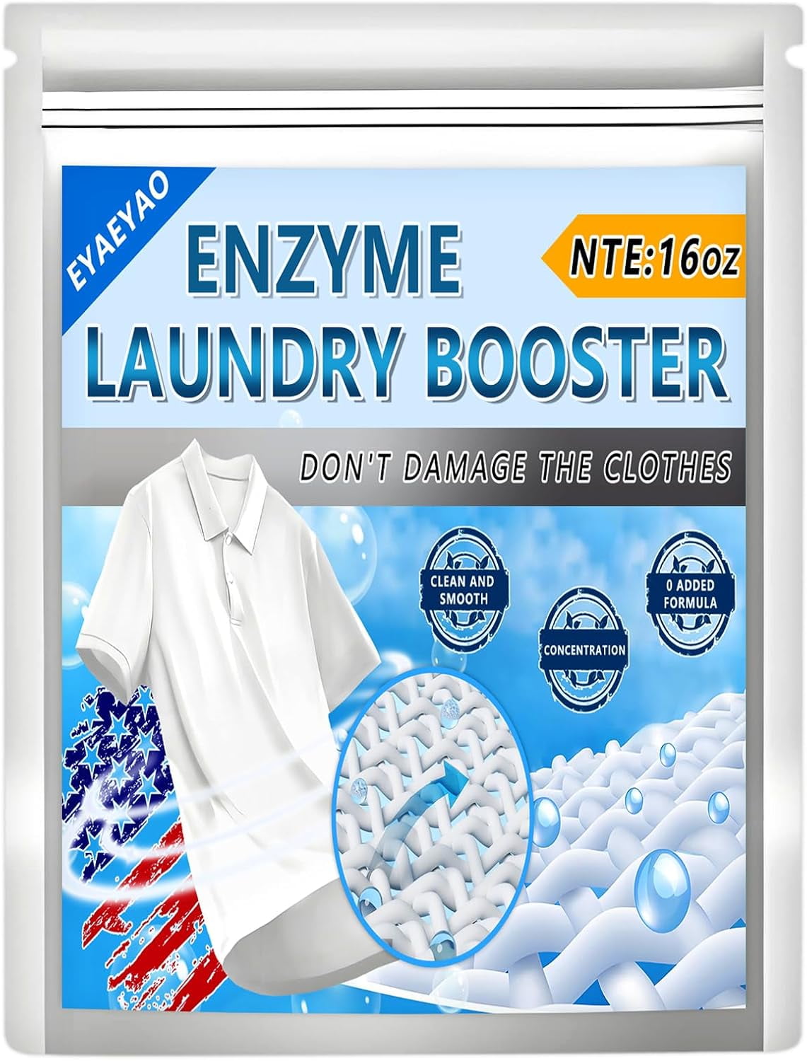 Bio Enzyme Laundry Booster Powder - Ultra-Concentrated Stain & Odor ...