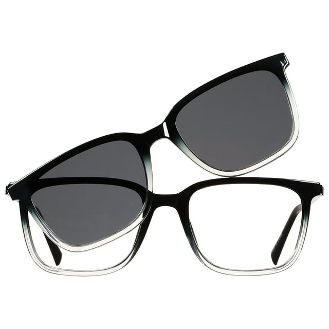 Bio Eyes Men's Rx'able Eyeglasses, Atlas, Black Crystal Gradient, 53.0 ...