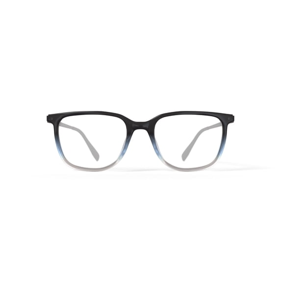 Bio Eyes Men's Atlas Square Prescription Eyeglasses with Case, Crystal ...