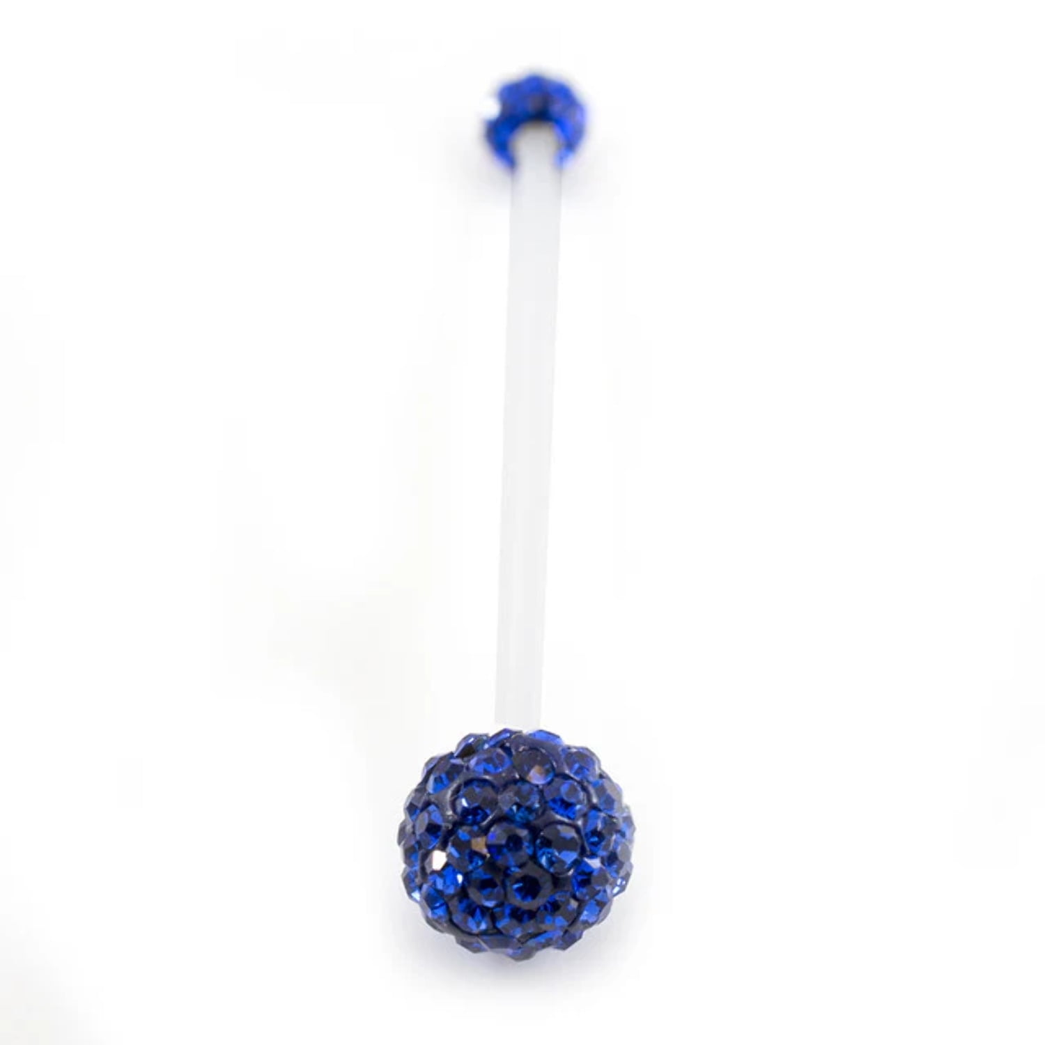 Bio-Flex Long Pregnancy Belly Ring 14 Gauge 1-1/2" (38 MM) Ferido Ball ...