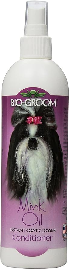 Bio-Groom Mink Oil Dog Conditioner Spray – Dog Sunscreen, Vitamin E ...