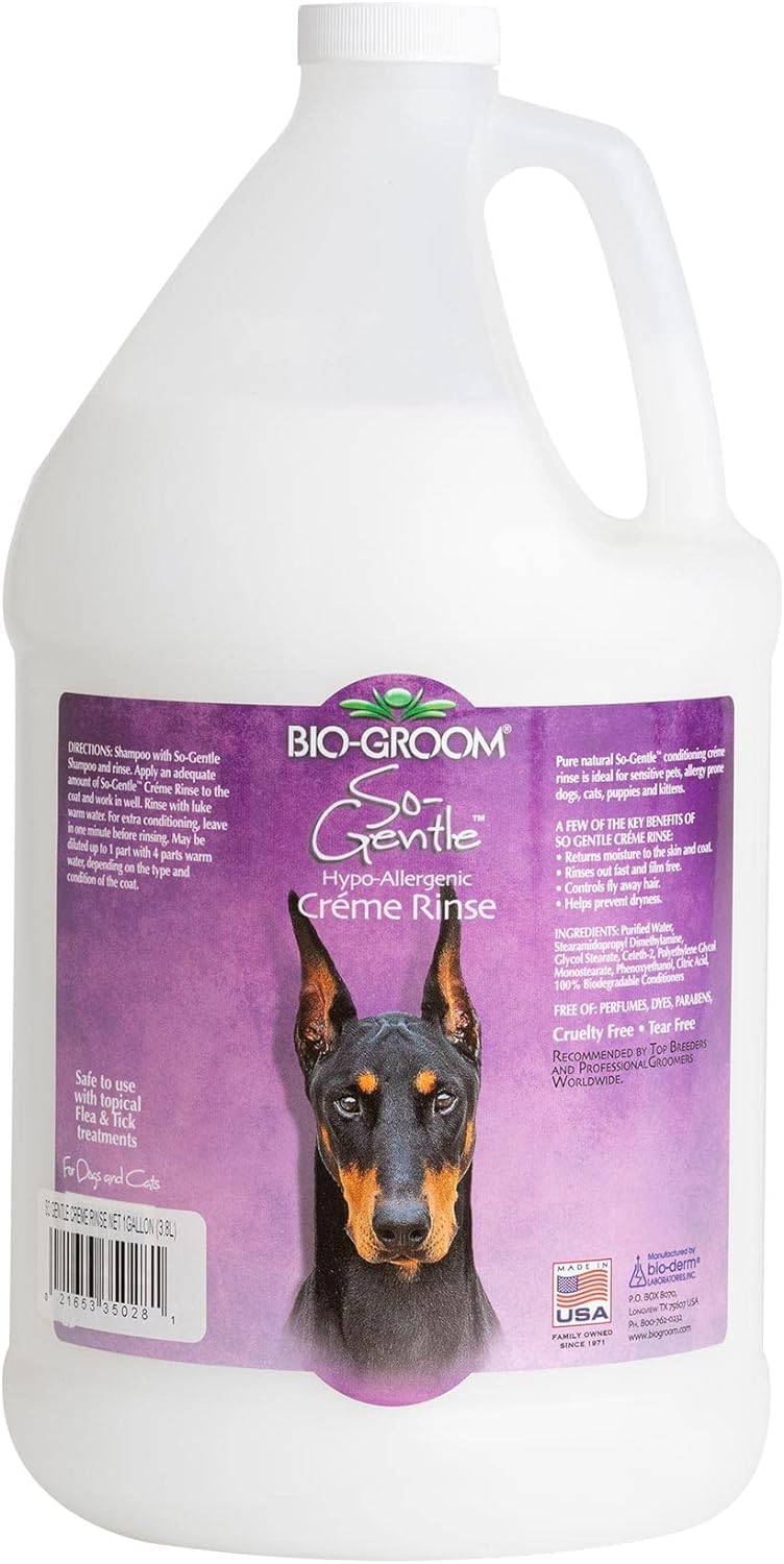 Bio-Groom So-Gentle Hypoallergenic Dog MMF7 Conditioner - Tearless, Cat ...