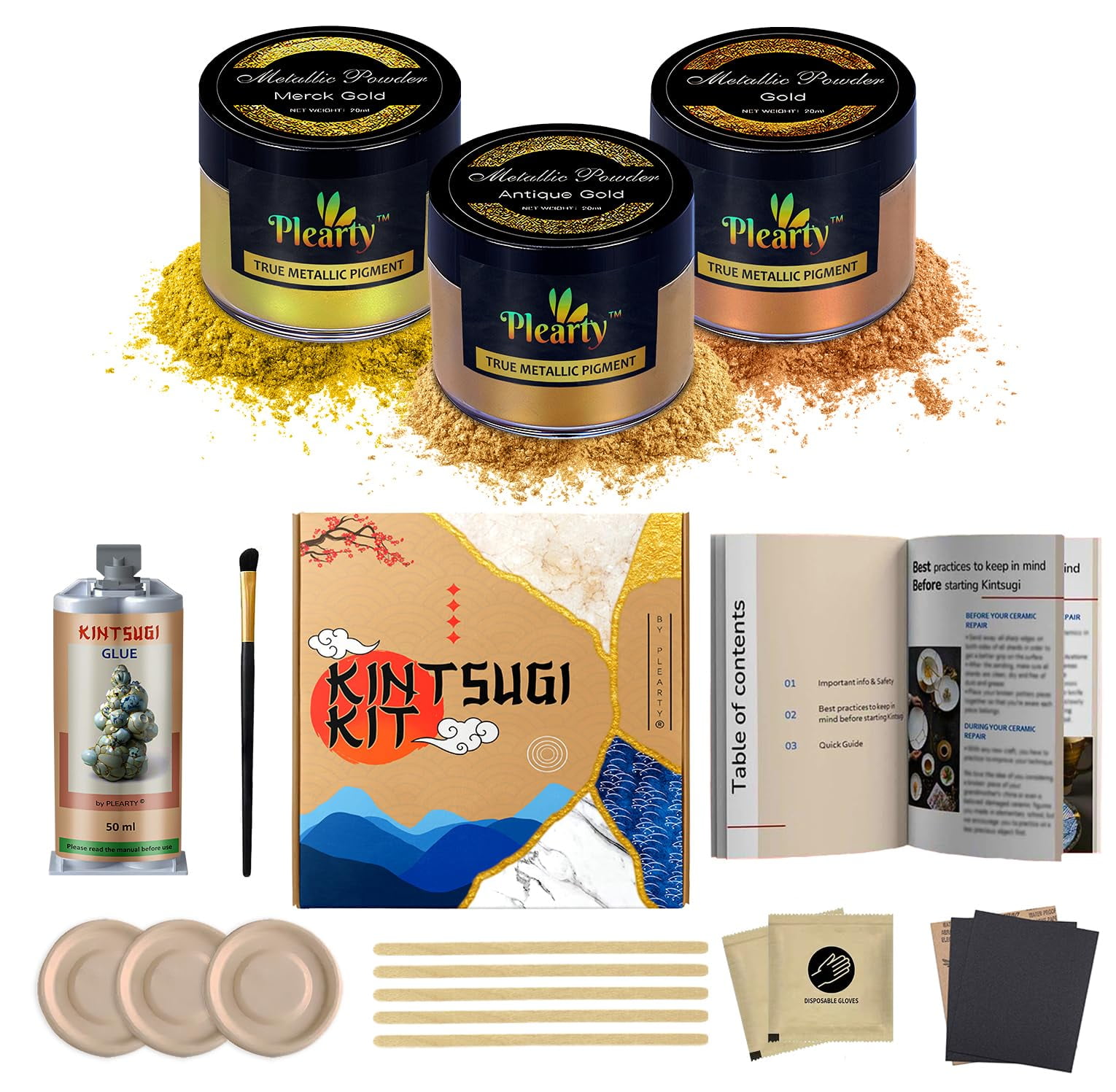 Bio Kintsugi Repair Kit Upgraded 50ml Food Safe Resin Dishwasher Proof ...