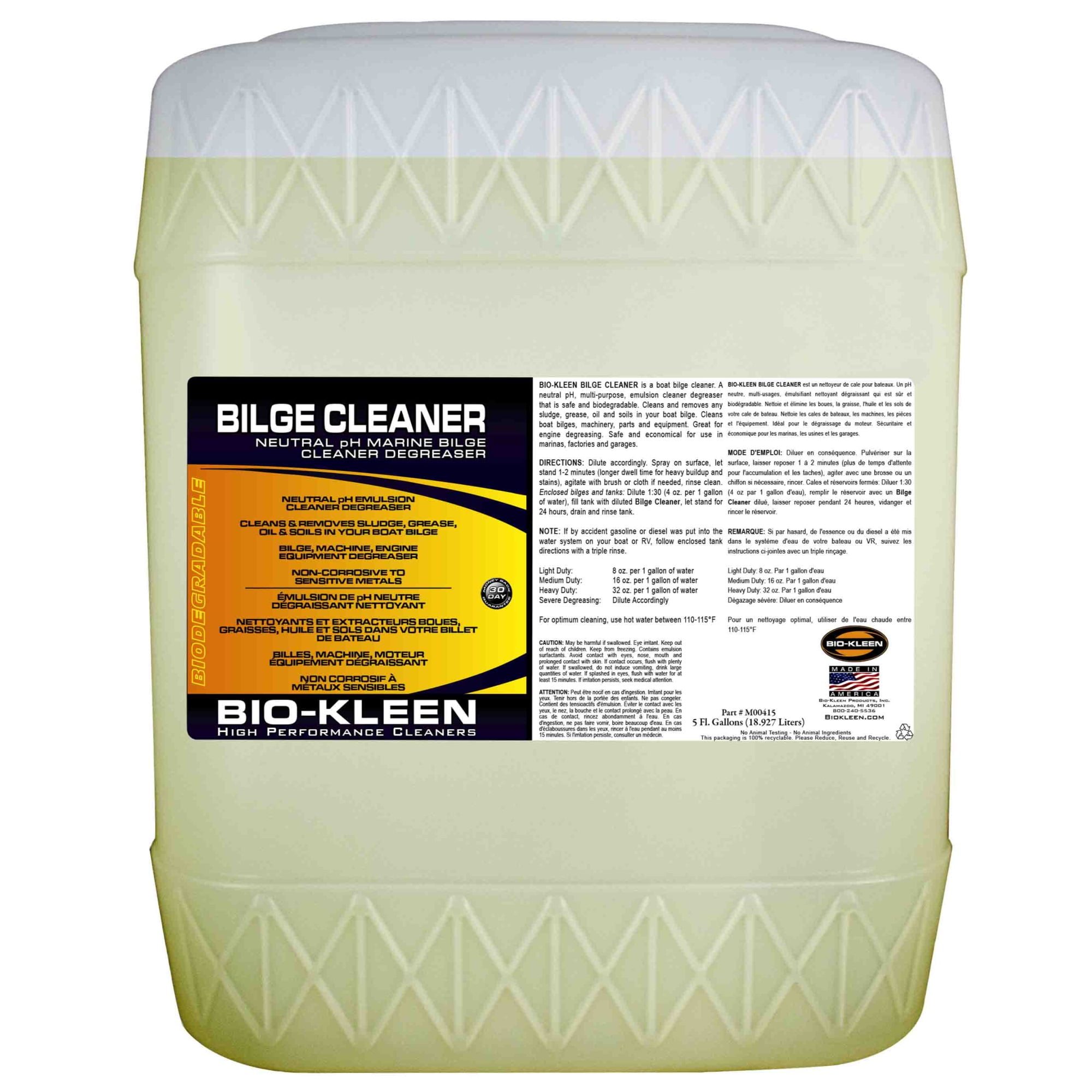 Bio-Kleen M00415 Bilge Cleaner - 5 Gallon - Walmart.com