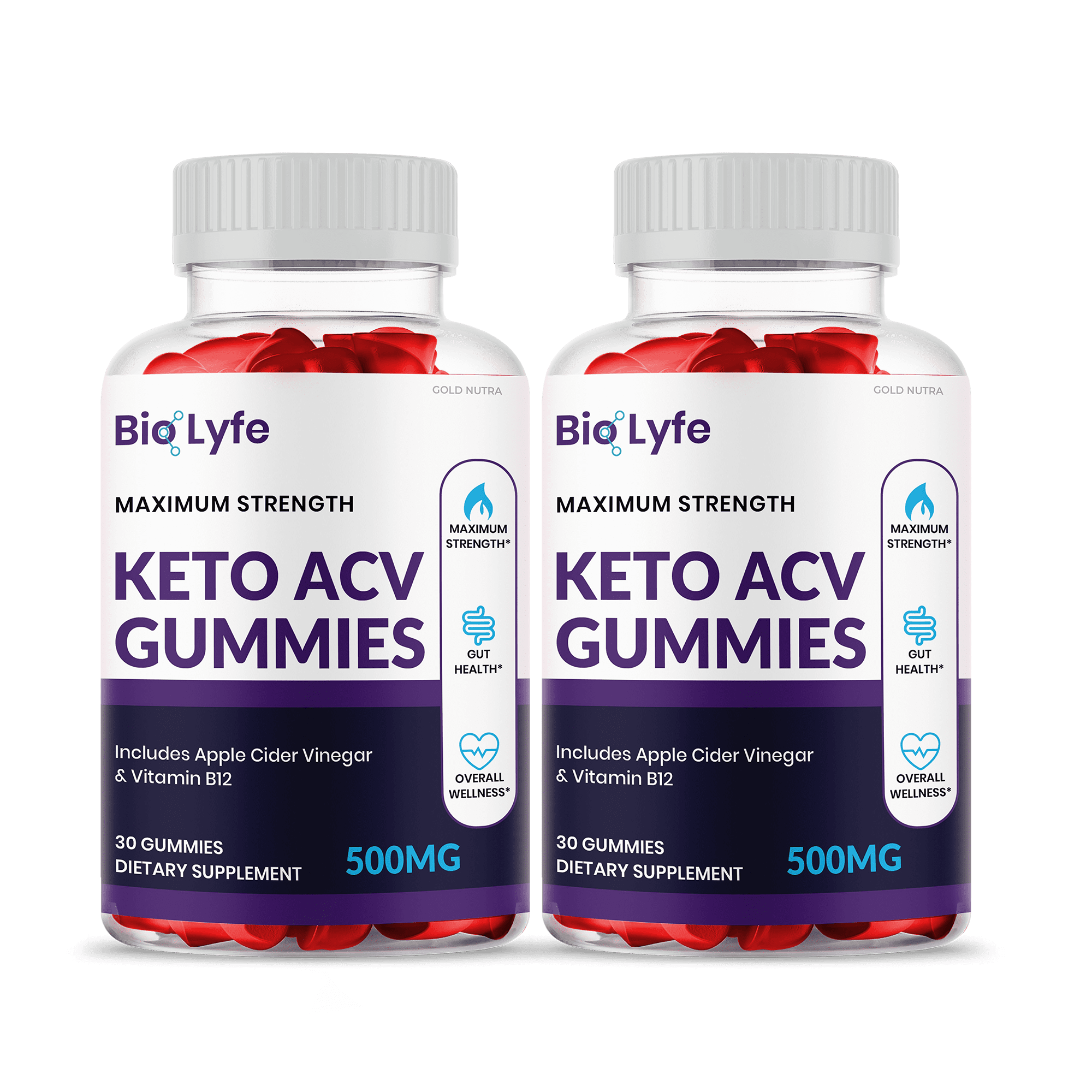 Bio Lyfe Keto ACV Gummies, with Apple Cider Vinegar, 2 Month Supply ...