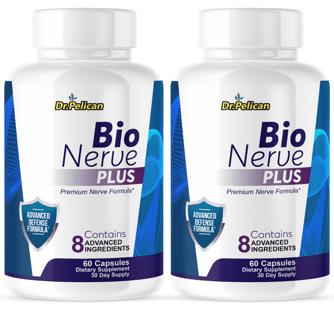 Bio Nerve Plus- Nerve & Brain Support- 2 Bottles- 120 Capsules ...