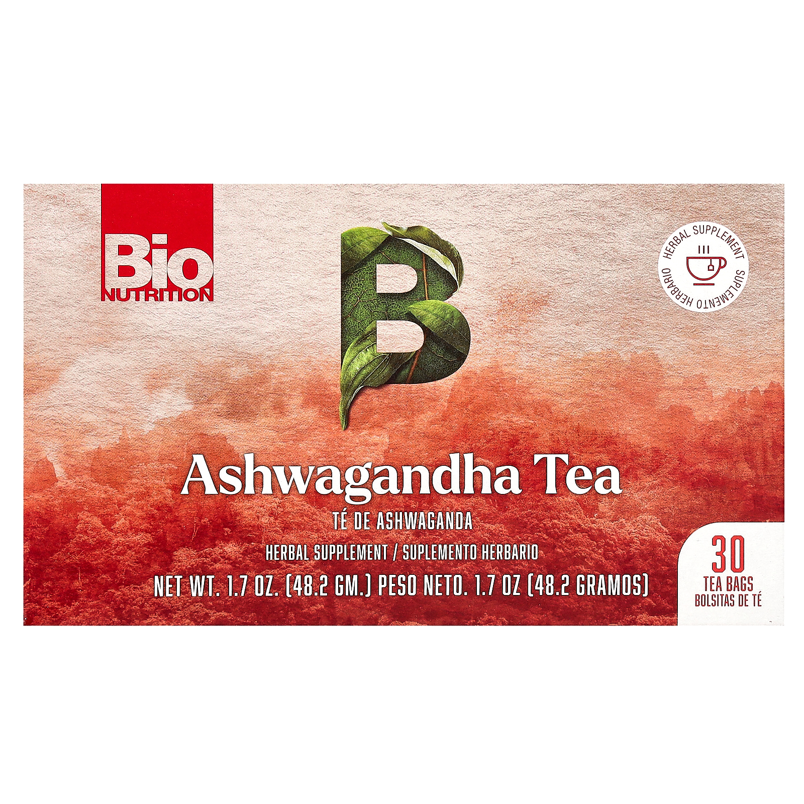 Bio Nutrition Ashwagandha Tea Bags, 30 Ea - Walmart.com