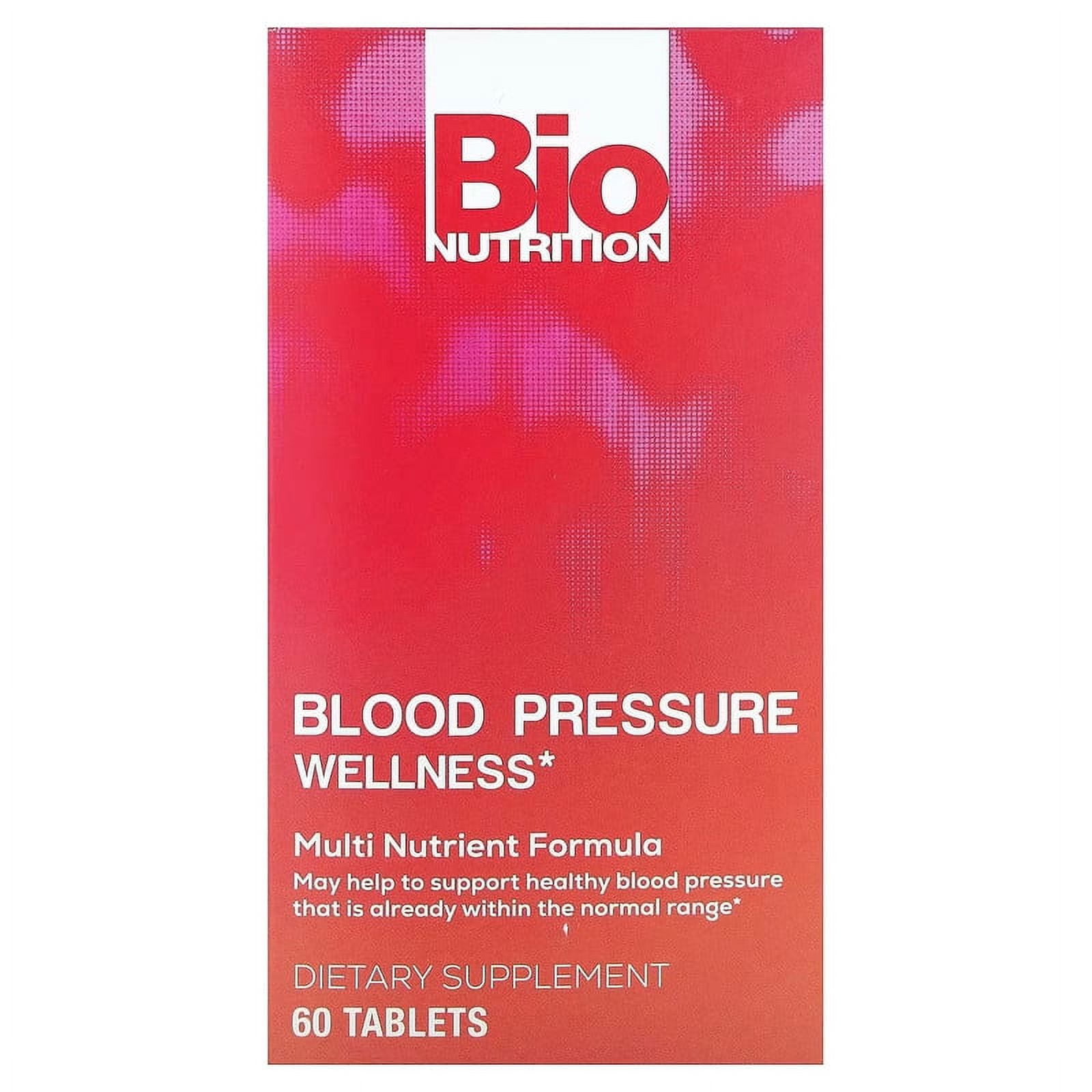 Bio Nutrition Blood Pressure Wellness, 60 Tablets - 3 Pack - Walmart ...